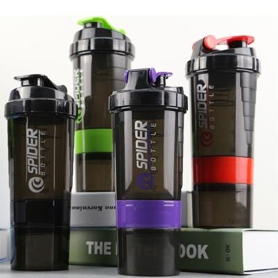 China Free BPA 600ml Plastic Protein Shaker Bottle Fitness Workout Tools for sale