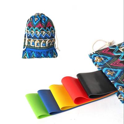 China 5LB SGS Natural Latex Resistance Bands 5 Levels Strength by Color 60x5cm Custom for sale