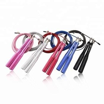 China Steel Wire Jump Rope 2.8m 2.5mm Speed Skipping Rope for Muscle Exercise for sale