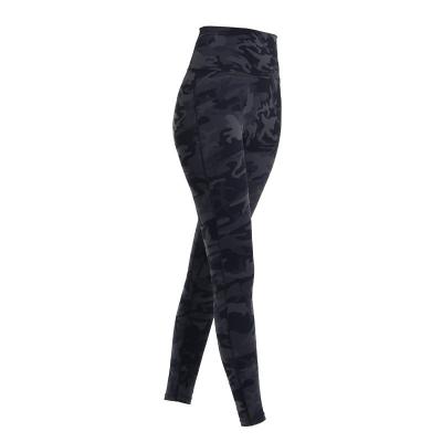 China Nylon Ladies Camouflage Yoga Pants Eco Grey Activewear Tights 80% Nylon 20% Spandex for sale