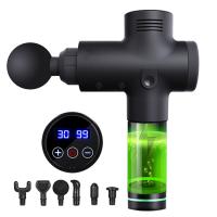 China 30 Speed Handheld Body Deep Muscle Massager with 6 Heads for sale