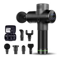 China 30 Speed Handheld Body Deep Muscle Massager with 6 Heads for sale