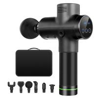 China 30 Speed Handheld Body Deep Muscle Massager with 6 Heads for sale