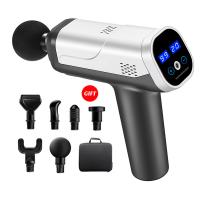 China Portable Deep Tissue Massage Gun 1200 - 3300rpm With LCD Screen for sale