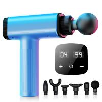 China LCD Display 30 Speeds Quiet Fascia Muscle Massage Gun for sale