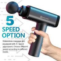 China LCD Display 30 Speeds Quiet Fascia Muscle Massage Gun for sale