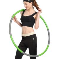 China 2.2Lb Soft Foam Padded Weighted Hula Hoop for Fitness Exercise 37.4 Inch 8 Sections for sale
