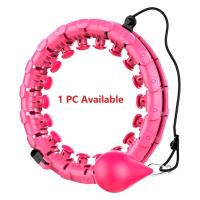 China Smart 360 Degree Massage Weighted Hula Hoop With Detachable Knots for sale