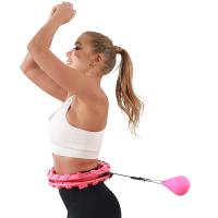 China Smart 360 Degree Massage Weighted Hula Hoop With Detachable Knots for sale