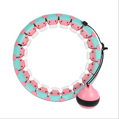 China Detachable Weighted Hula Hoop 1.5kg Body Slimming Fitness Hula Hoop with Mobile Gravity Ball for sale