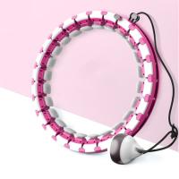China Detachable Weighted Hula Hoop 1.5kg Body Slimming Fitness Hula Hoop with Mobile Gravity Ball for sale