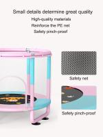 China Kids Indoor Bungee Trampoline With 55in Protective Net for sale