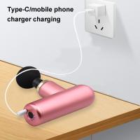 China Mini Massage Gun 8mm 4 Speed Portable Handheld Electric Fascial Body Massager 20W for sale