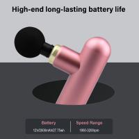 China Mini Massage Gun 8mm 4 Speed Portable Handheld Electric Fascial Body Massager 20W for sale