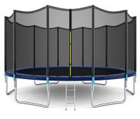 China 8FT Outdoor Round Children Trampoline with Safety Net 400kg Capacity for sale