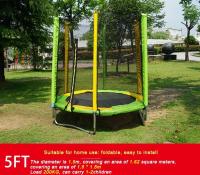 China 8FT Outdoor Round Children Trampoline with Safety Net 400kg Capacity for sale