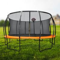 China 12ft Outdoor Spring Free Professional Trampoline With Enclosures With Safe Net for sale