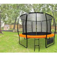 China 12ft Outdoor Spring Free Professional Trampoline With Enclosures With Safe Net for sale