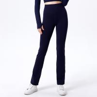 China Custom High Waisted Cropped Flare Yoga Pants 80% Polyester 20% Spandex for Women for sale