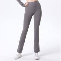 China Custom High Waisted Cropped Flare Yoga Pants 80% Polyester 20% Spandex for Women for sale