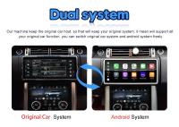 China Double Din Range Rover Android Head Unit Car Radio Player AC Panel for sale