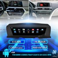 China 10.25 Android 10.0 Car DVD Multimedia Player For BMW 6 Series F06/F12 2010-2012 CIC 4PIN GPS Navigation IPS Touch Screen for sale