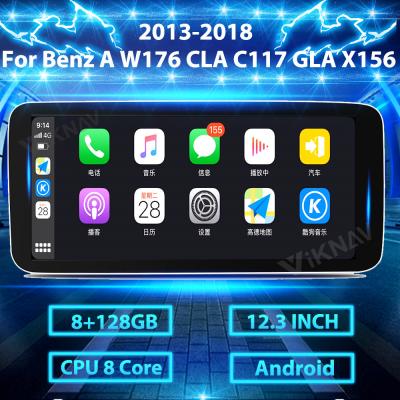 China Double Din 12.3inch Mercedes Benz Radio For W176 CLA C117 GLA X156 for sale