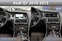 China 10.25 Inch Audi Android Radio Car GPS Navigation Radio With Screen for sale