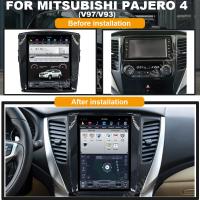 China Vertical Screen Android Car Radio For Mitsubishi Pajero 4 V97 V93 for sale