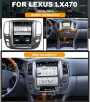 China LEXUS LX470 12.1inch Android Auto Head Unit DVD Player Vertical Screen for sale