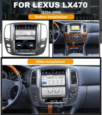 China LEXUS LX470 12.1inch Android Auto Head Unit DVD Player Vertical Screen for sale