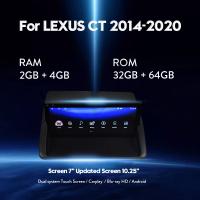 China 10.25 Inch Android Car Stereo GPS WiFi Receiver For Lexus CT CT200 for sale