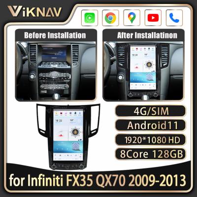 China Car Radio Android 11 Head Unit For Infiniti FX35 QX70 GPS Navigation Stereo Recorder for sale