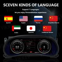 China Digital Cluster Linux Screen Car Dashboard For Jeep Wrangler 2011-2017 for sale