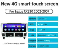 China 12.3 inch Android Head Unit  For 2002-2007 Lexus RX330 Multimedia Player Auto Stereo GPS Navigation wireless Carplay for sale