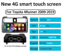 China 12.3 inch Touch Screen Stereo For 2009-2019 Toyota 4Runner Multimedia Player Stereo GPS Navigation wireless Carplay for sale