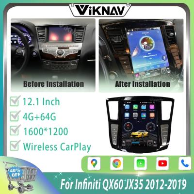 China 12.1 Inch Touch Screen Car radio For Infiniti JX35 QX60 GPS Navigation Multimedia Player Android Wireless Carplay BT for sale