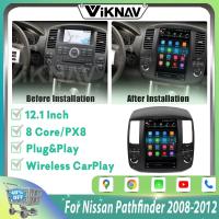 China 12.1 Inch 8 core Car radio For 2008-2012 Nissan Pathfinder R51 Navigation Multimedia Player Wireless Carplay BT 4G for sale