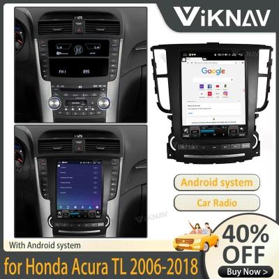 China For 2006-2018 Acura TL 10.4 Inch LCD Screen 8 Core Navigation Multimedia DVD Player renesas mcu Wireless Carplay 4G BT for sale