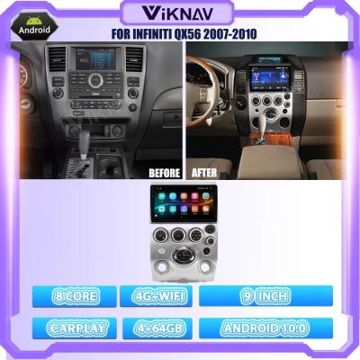 China 9 Inch 8 Core touch screen Stereo For 2007-2010 Infiniti QX56 Navigation Multimedia DVD Player Android Wireless Carplay for sale