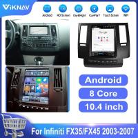 China 10.4 Inch Android Auto Car radio For 2003-2007 Infiniti FX35 FX45 Navigation GPS Multimedia DVD Player Wireless Carplay for sale