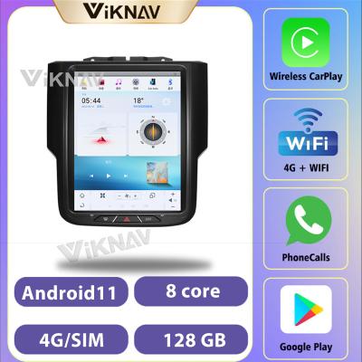 China 10.4 Inch Screen 8 Core Car radio For 2011- 2017 Dodge Ram Navigation GPS Multimedia DVD Player Wireless Carplay 4G BT for sale