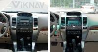 China 10.4 Inch Android Auto Stereo For 2002-2009 Toyota Prado Navigation GPS Multimedia DVD Player Wireless Carplay Wifi for sale