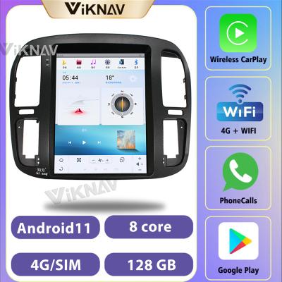 China 12.1 Inch Screen Car radio For 1999-2002 Toyota cruiser Navigation GPS Multimedia DVD Player Android Wireless Carplay 4G for sale