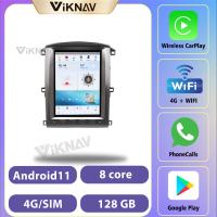 China 12.1 Inch Screen Stereo For 2003-2007 Toyota cruiser LC100 Navigation GPS Multimedia DVD Player Wireless Carplay for sale
