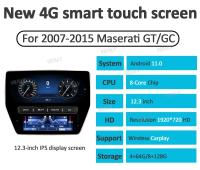 China For 2007-2015 Maserati GT GC 12.3 Inch Touch Screen Head Unit 128G Navigation GPS Multimedia Player Wireless Carplay 4G for sale