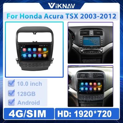 China 10 Inch Android Stereo For 2003-2012 Honda Acura TSX 128G Navigation GPS Multimedia Player Wireless Carplay 4G for sale