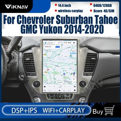 China 14.4 Inch Head Unit For 2014-2020 Chevroler Suburban Tahoe GMC Yukon Navigation GPS Multimedia Player Wireless Carplay for sale
