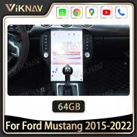 China Viknav Car Radio For Ford Mustang (2015-2022) 14.4 inch Upgrade CarPlay Screen Android 13 Auto Head Unit GPS Navigation for sale