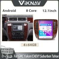 China Viknav Car Radio For GMC-Yukon/Chevy Suburban Tahoe Auto AC (2007-2013)12.1 Inch Android 13 IPS Touch Screen Navigation for sale